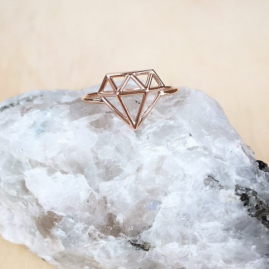 Diamond Facet Ring | Rings | Alice Or Jewellery